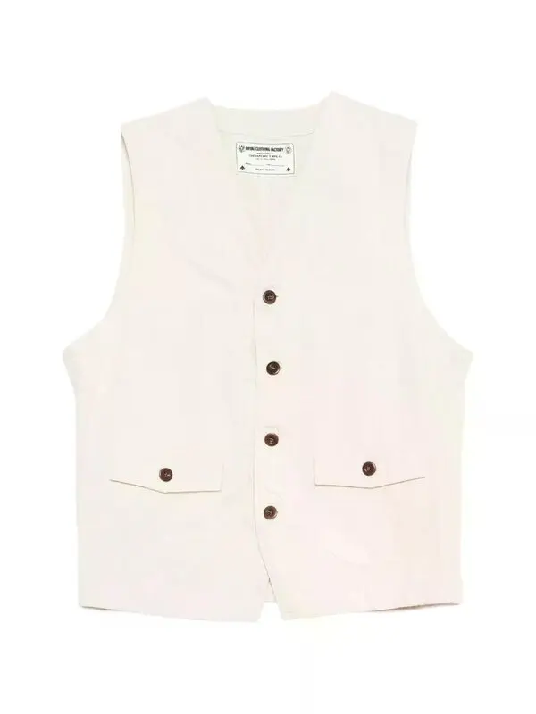CHESAPEAKE'S St Michel Buttoned Waistcoat - Neutrals