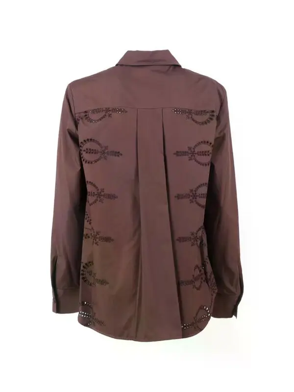 P.a.r.o.s.h Appliqué Shirt - Brown