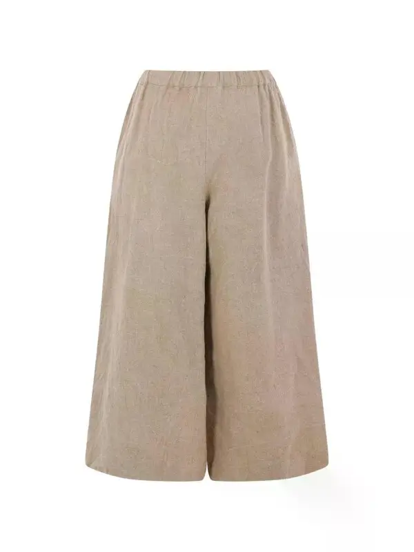 Comme Des Garçons Elasticated-waist Linen Trousers