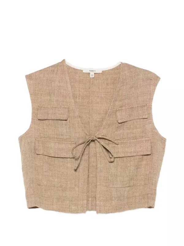Barena Venezia Four-pocket Tie Vest - Neutrals