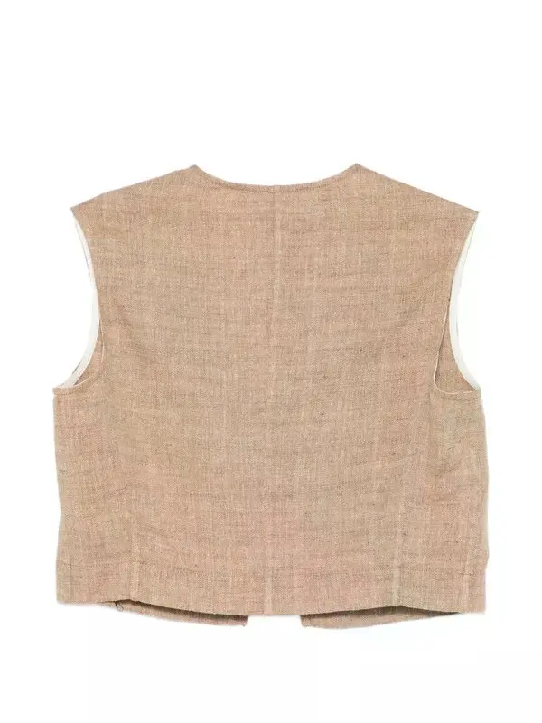 Barena Venezia Four-pocket Tie Vest - Neutrals