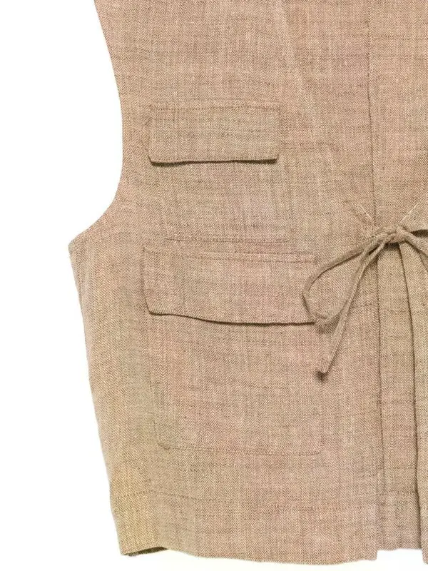 Barena Venezia Four-pocket Tie Vest - Neutrals