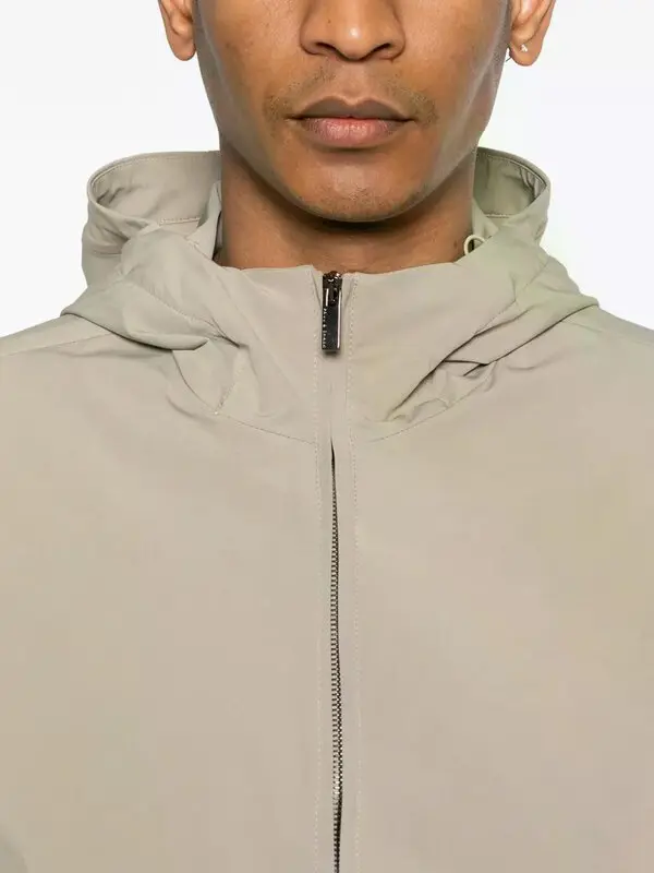 Paul & Shark Hooded Zip Jacket - Neutrals