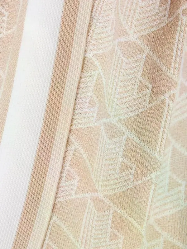 Lacoste Monogram-patterned Polo Shirt - Neutrals