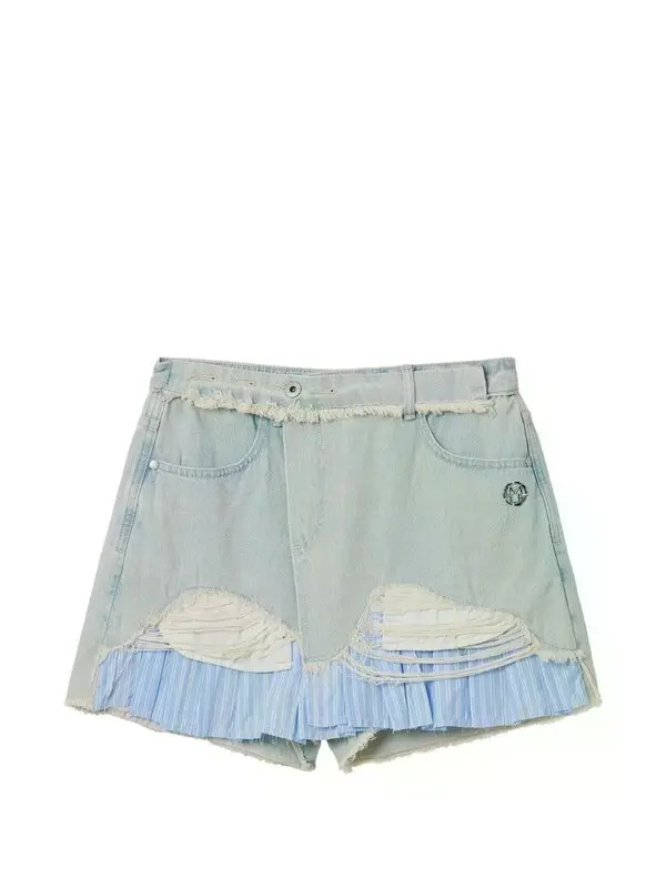 MUSIUM DIV. Distressed Ruffled Short