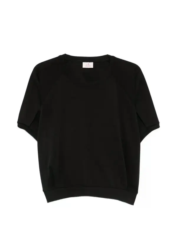 DEHA Short-sleeve T-shirt With Pleated Detailing - Black