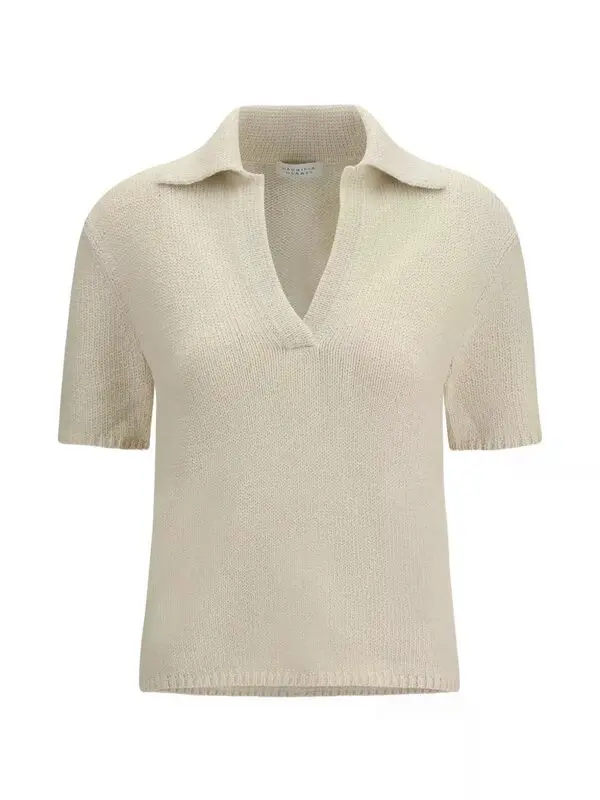Gabriela Hearst Sohan V-neck Top - Neutrals