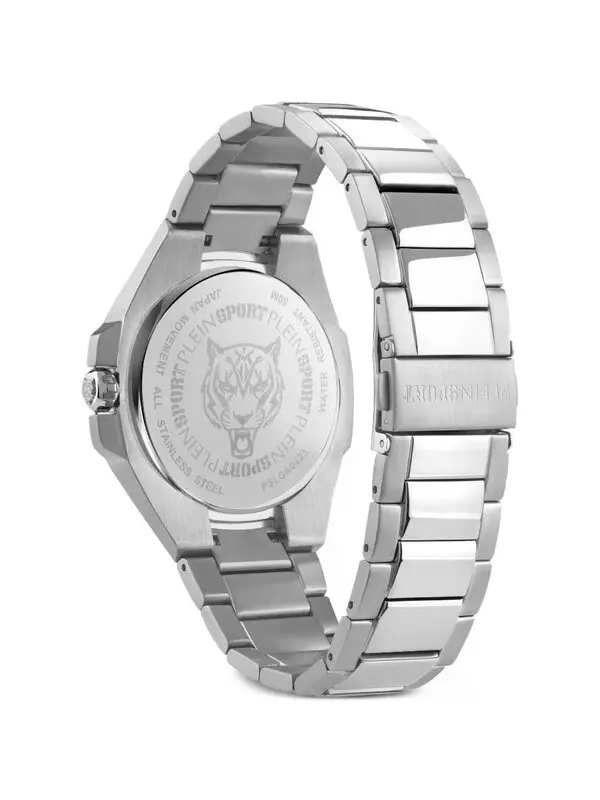 PLEIN SPORT 47mm Round Bracelet Watch - Black