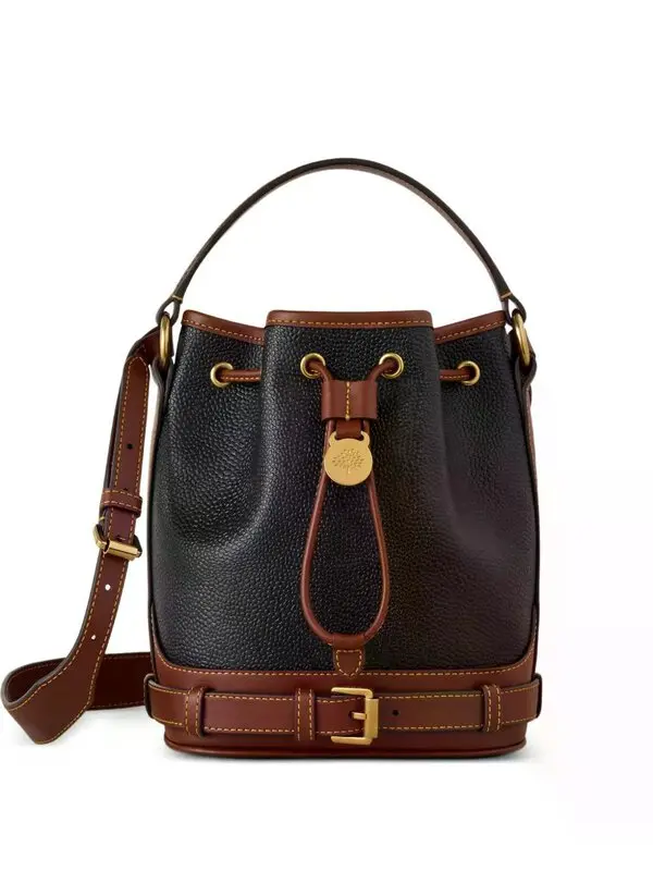 Mulberry Scotchgrain Bucket Bag With Buckle Detail
