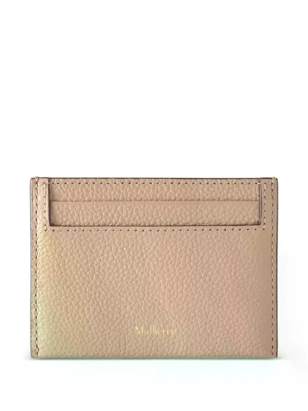Mulberry Grained-texture Wallet - Neutrals