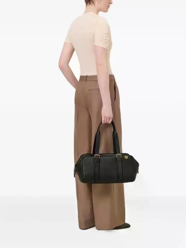 Mulberry Buckled-strap Boston Shoulder Bag - Black