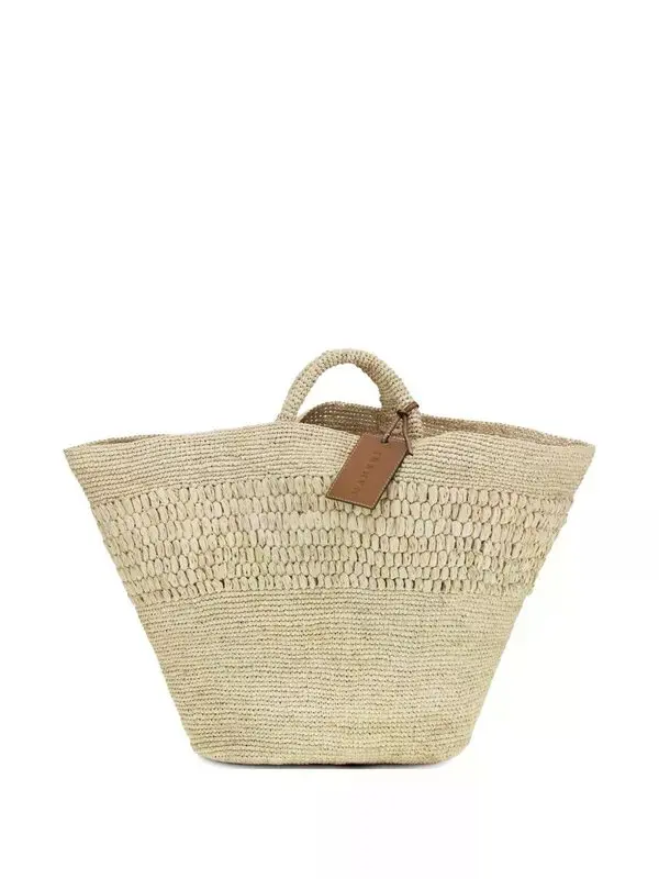 Manebí Raffia Beach Bag - Neutrals