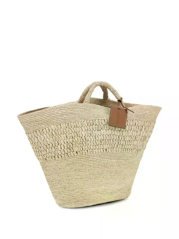 Manebí Raffia Beach Bag - Neutrals