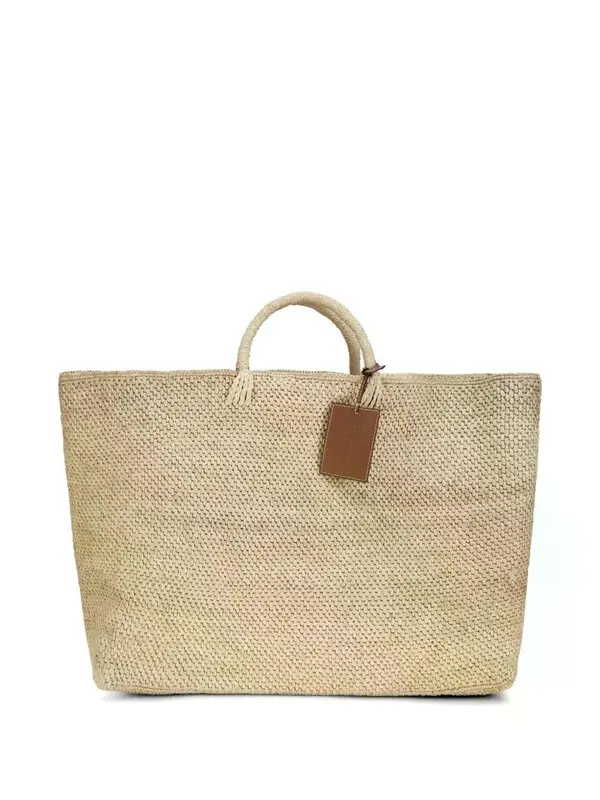 Manebí Maxi Saona Woven Tote Bag - Neutrals