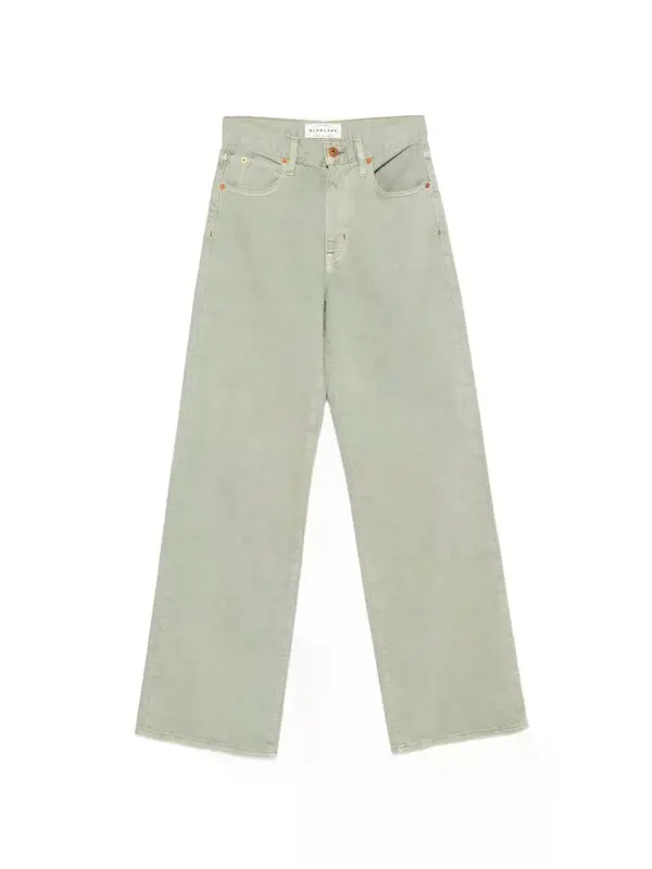 SLVRLAKE Grace Wide Leg Jeans - Green