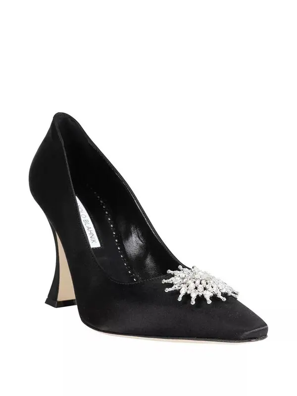 Manolo Blahnik Ronconanu Crystal-embellished Pumps