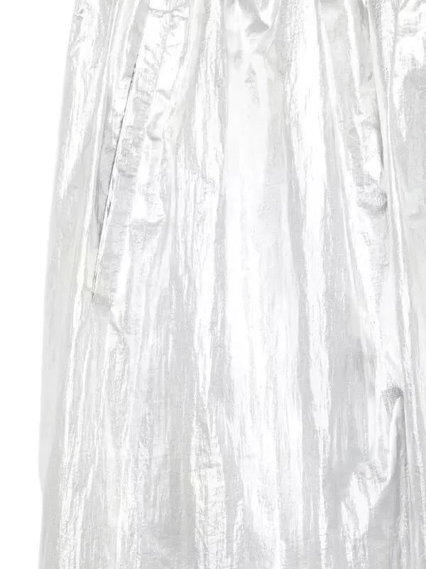 Tibi Metallic Pull-on Skirt