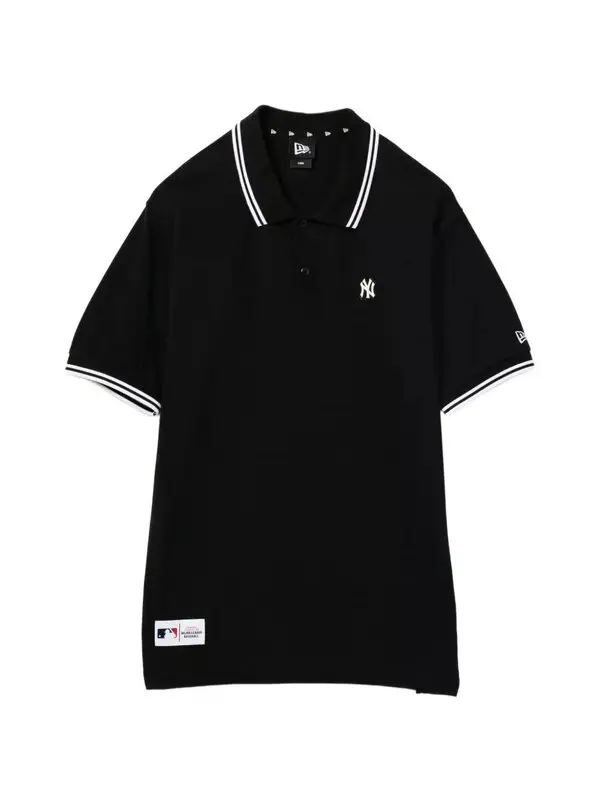 New Era Logo-patched Short-sleeve Polo Shirt