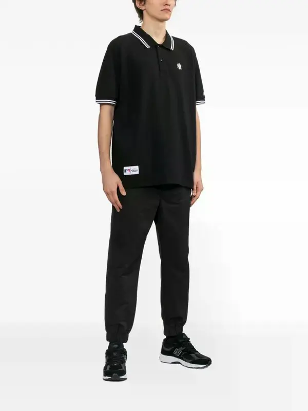 New Era Logo-patched Short-sleeve Polo Shirt