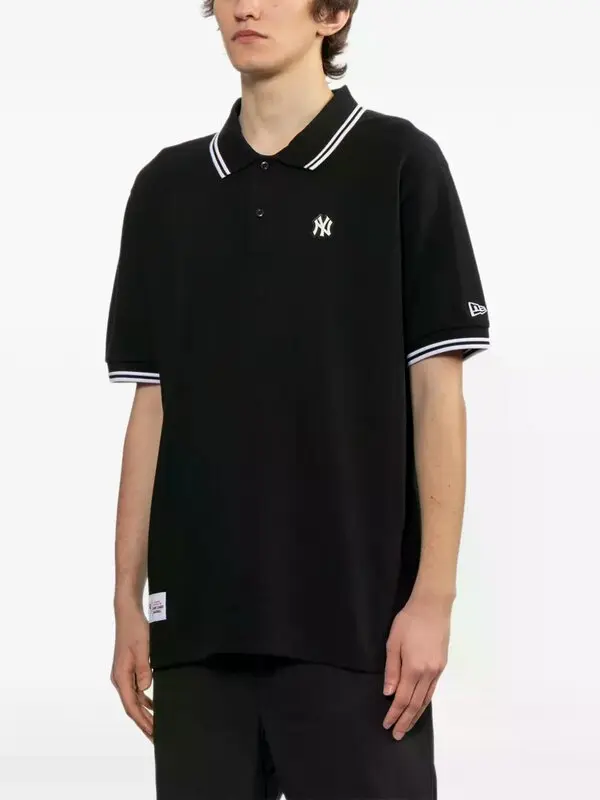 New Era Logo-patched Short-sleeve Polo Shirt