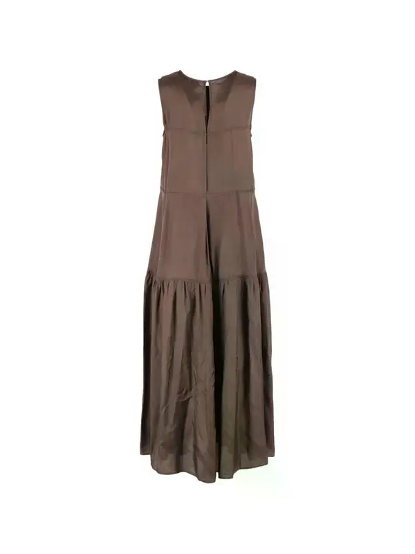 Aspesi Gathered Dress - Brown