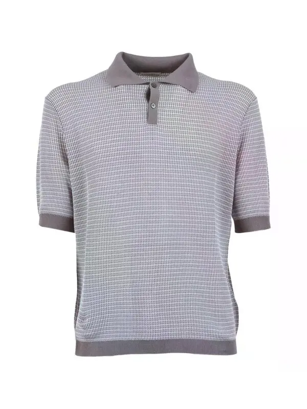 BALLANTYNE Short-sleeve Polo Shirt - Grey