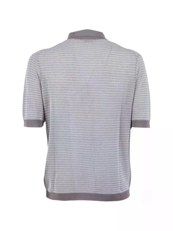 BALLANTYNE Short-sleeve Polo Shirt - Grey