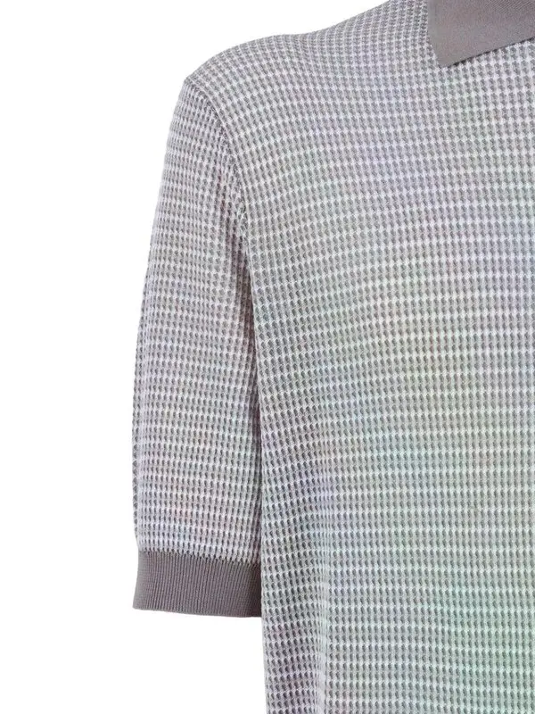 BALLANTYNE Short-sleeve Polo Shirt - Grey