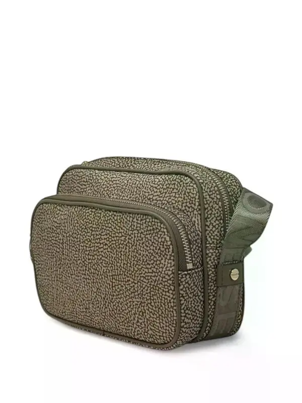 Borbonese Zip-up Shoulder Bag - Green
