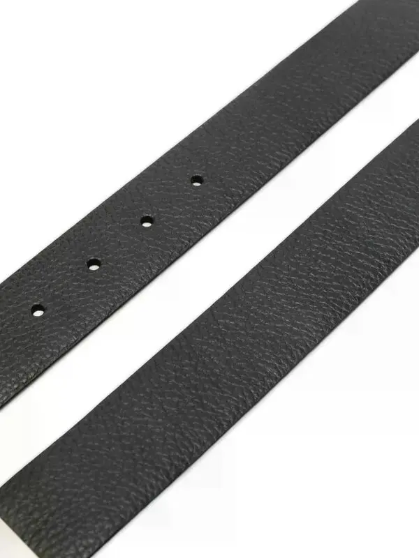 Canali Grained Belt - Black