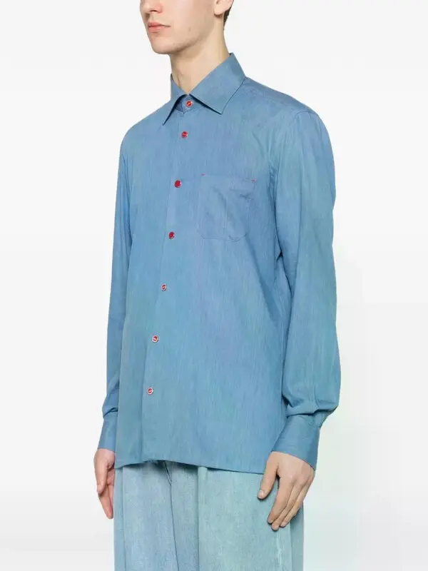 Kiton Patch-pocket Snap-button Shirt