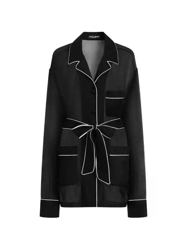 Dolce & Gabbana Button-fastening Belted Jacket