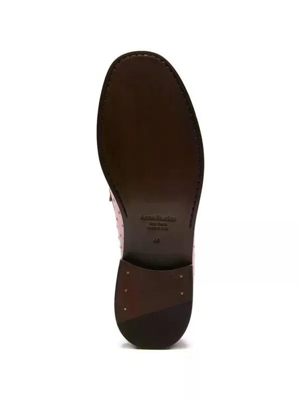 Acne Studios Dot Embossed Loafers - Pink