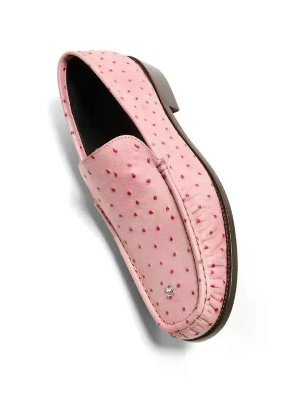 Acne Studios Dot Embossed Loafers - Pink