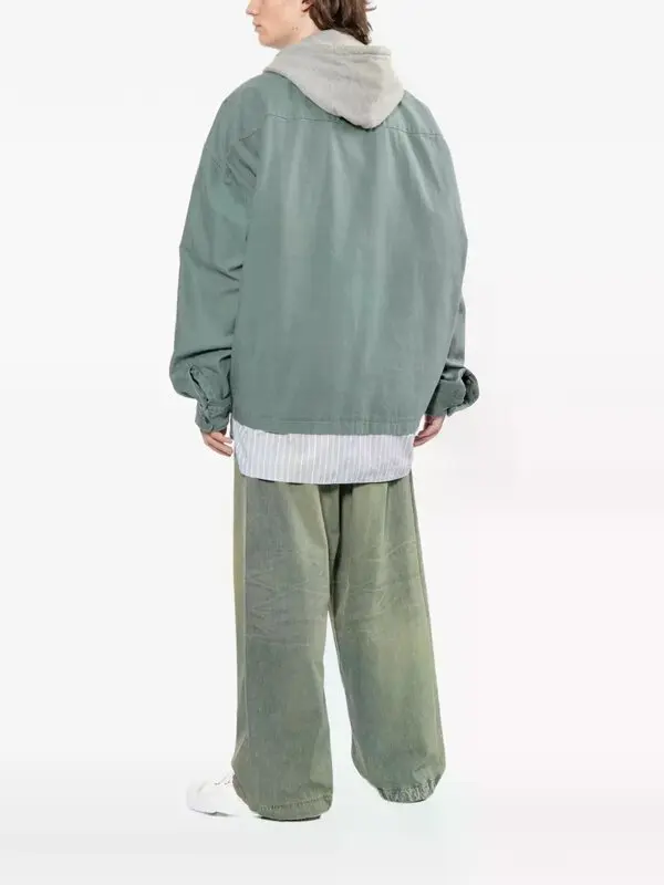 Mihara Yasuhiro Striped Hooded Jacket