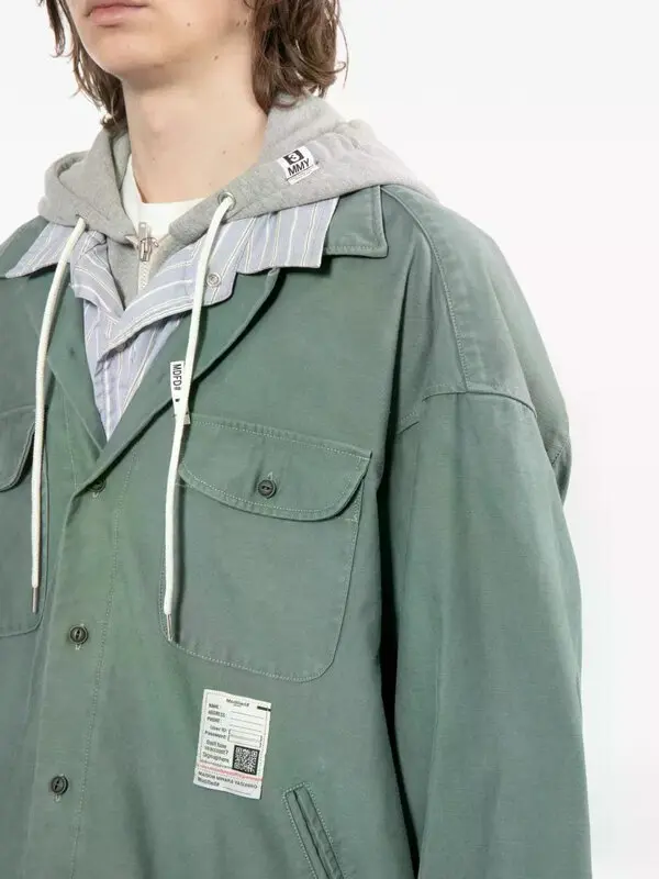 Mihara Yasuhiro Striped Hooded Jacket
