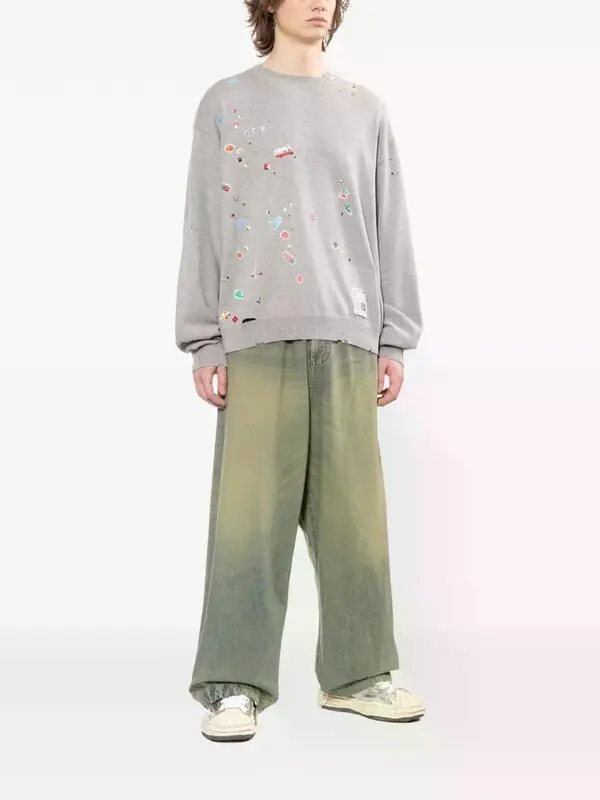 Mihara Yasuhiro Graphic-appliqué Sweater
