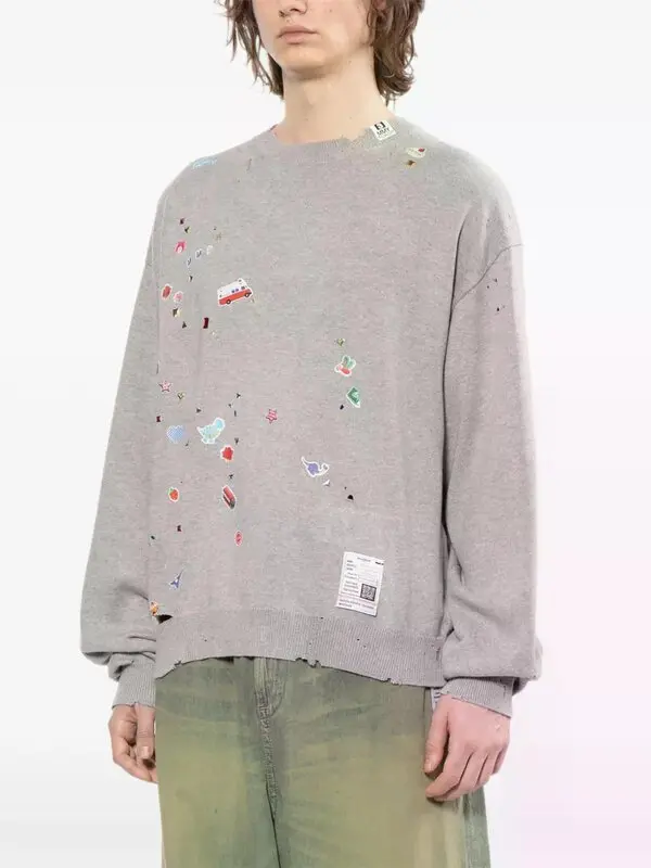 Mihara Yasuhiro Graphic-appliqué Sweater
