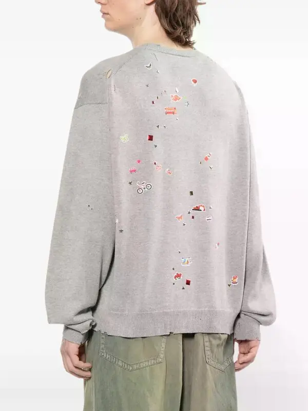 Mihara Yasuhiro Graphic-appliqué Sweater