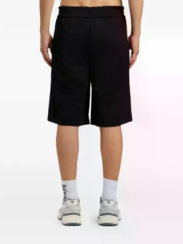Palm Angels Logo-embroidered Track Shorts - Black