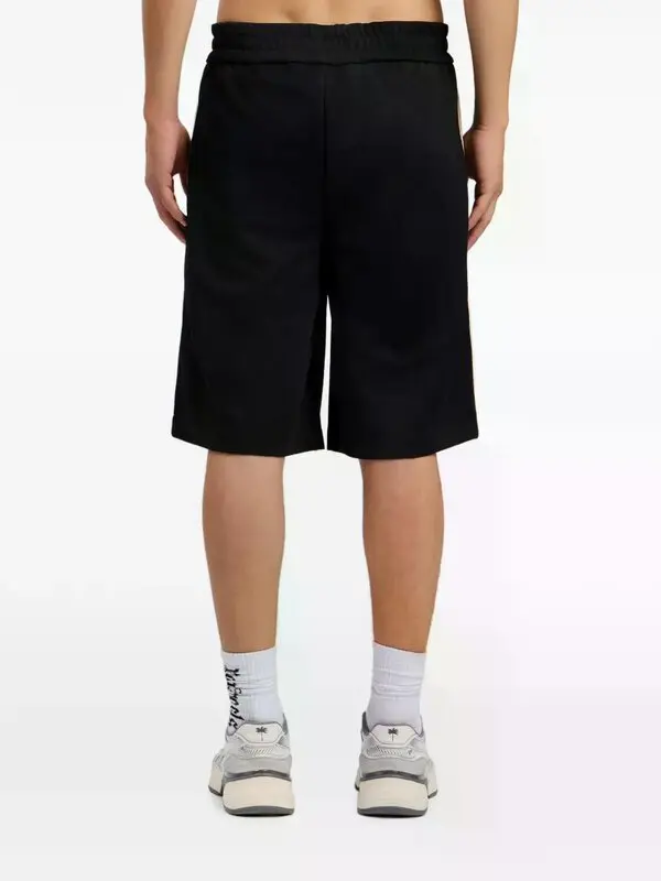 Palm Angels Logo-embroidered Track Shorts - Black