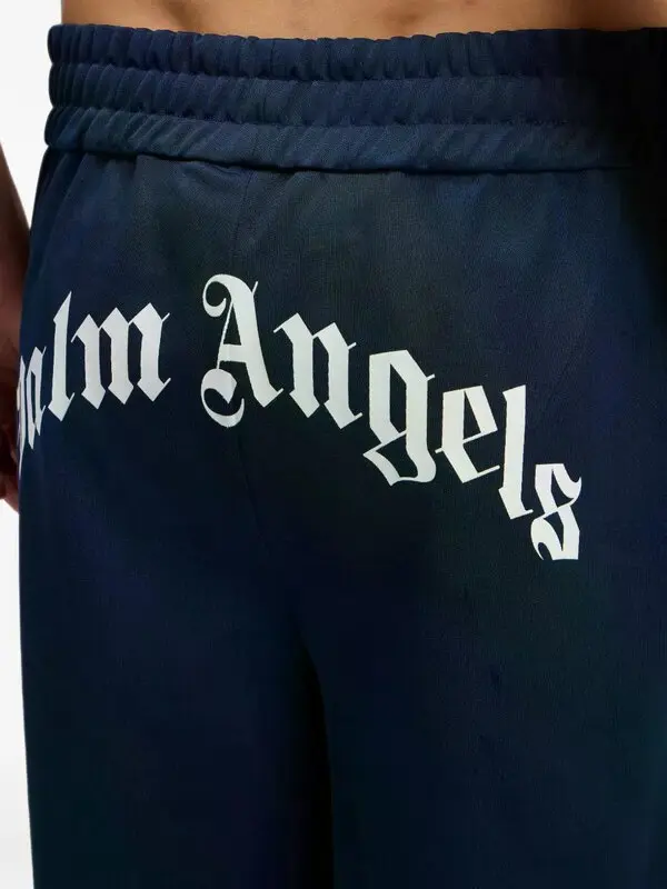 Palm Angels Curved Logo Track Shorts