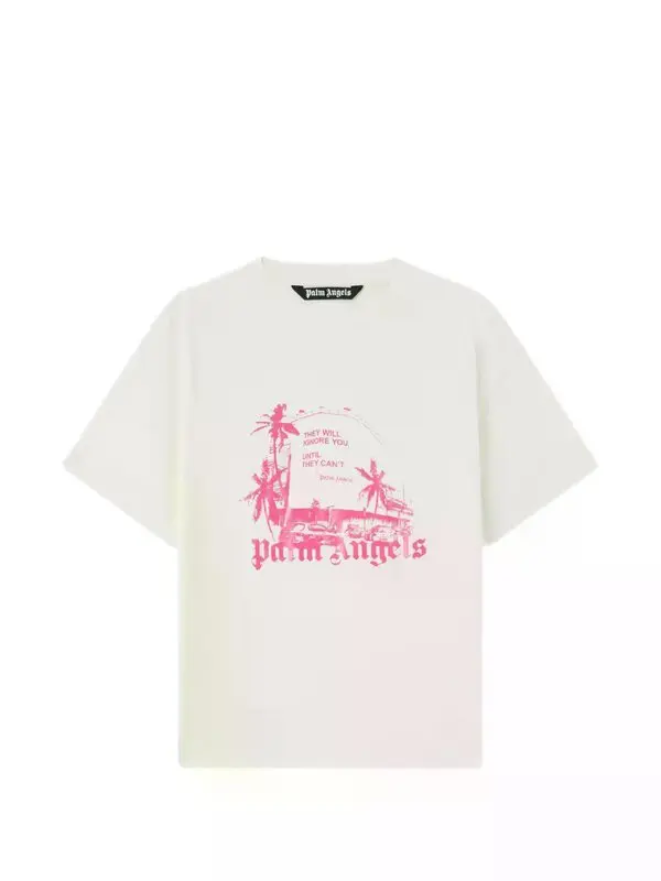Palm Angels Palm Statement T-shirt - Neutrals