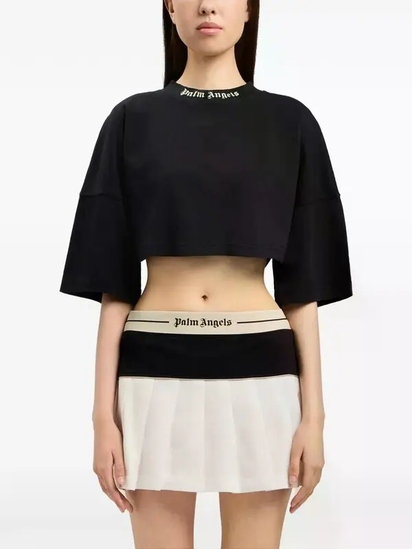 Palm Angels Cropped Logo T-shirt