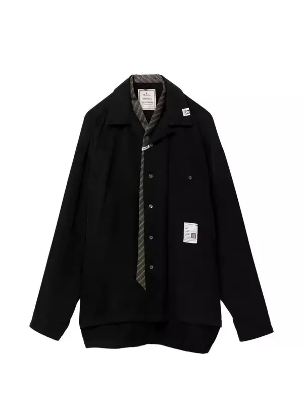 Mihara Yasuhiro Logo-patch Shirt - Black