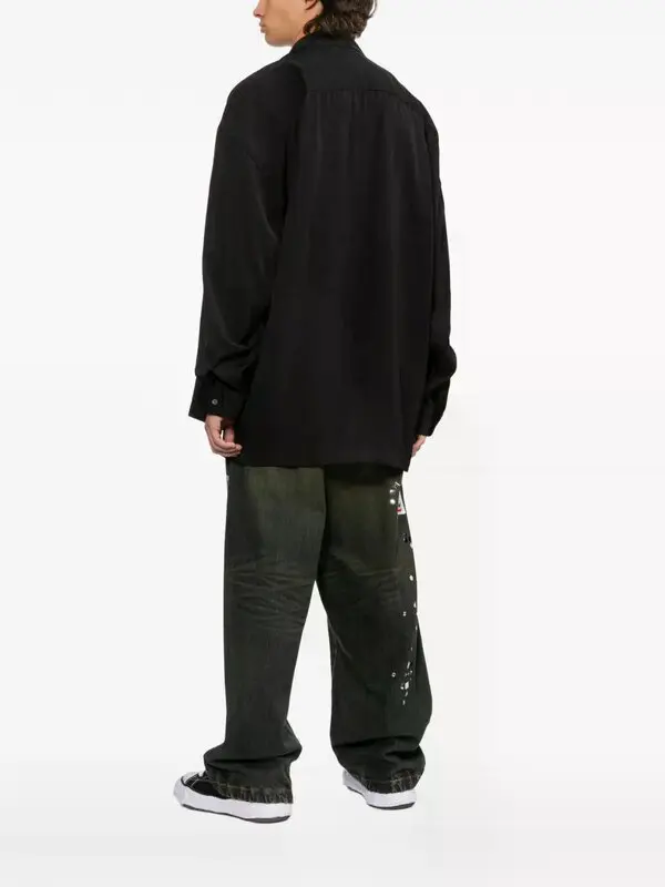 Mihara Yasuhiro Logo-patch Shirt - Black