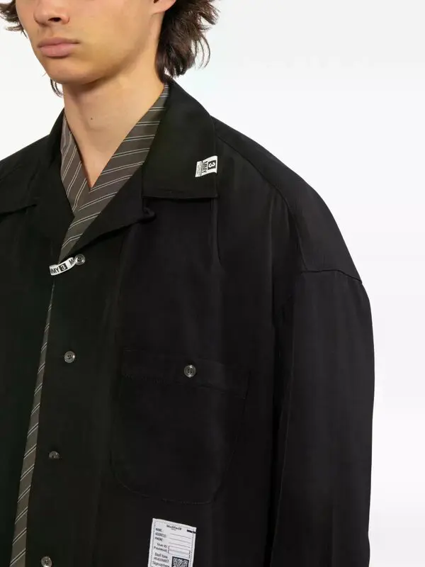 Mihara Yasuhiro Logo-patch Shirt - Black