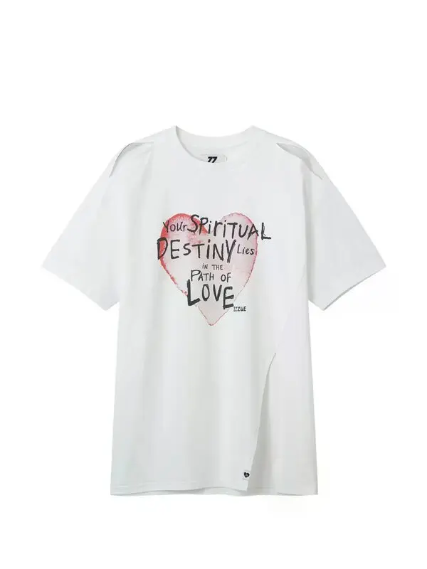 Izzue Graphic-detail Cotton T-shirt - White