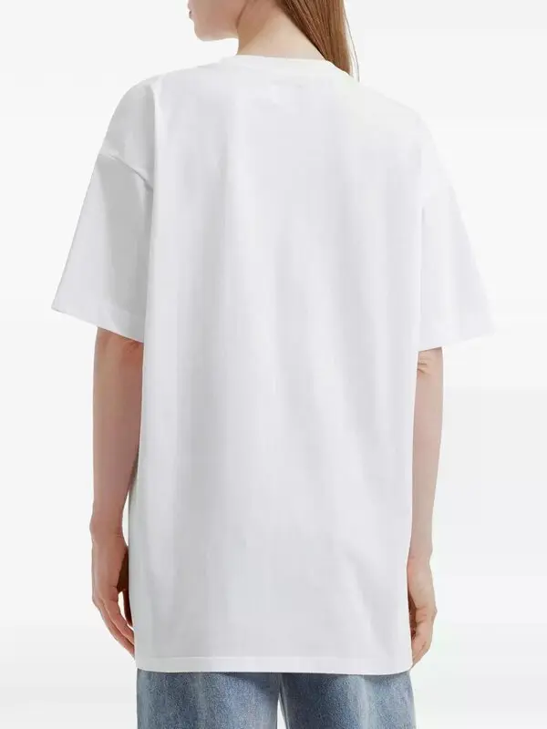 Izzue Graphic-detail Cotton T-shirt - White