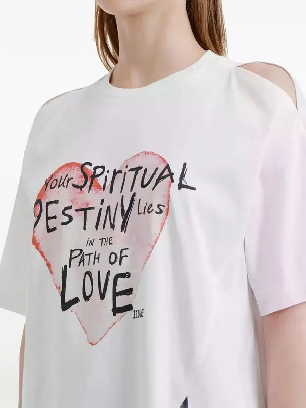 Izzue Graphic-detail Cotton T-shirt - White